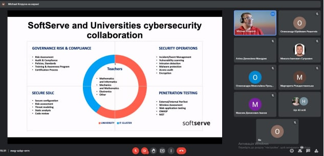 Відбулася зустріч студентів кафедри із директором з інформаційної безпеки компанії SoftServe ...